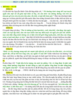 (MS582) Mẫu mở bài kết bài nghị luận văn học & nghị luận xã hội - Tài ...